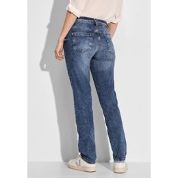 Comfort-fit-Jeans Cecil Gr. 29, Länge 30, blau (mid blue wash) Damen Jeans Middle Waist