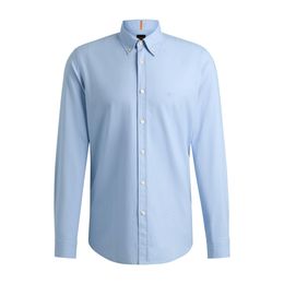 Businesshemd BOSS Orange "Rickert_M" Gr. XL, N-Gr, blau (open blue460) Herren Hemden mit Button-down-Kragen