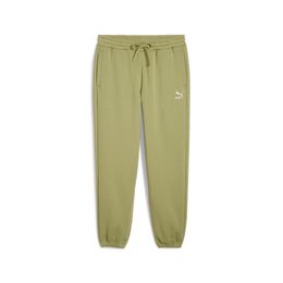 Sporthose Puma "Classics Jogginghose Herren" Gr. M, Normalgrößen, grün (calming grün), Herren, Obermaterial: 66% Baumwolle, 34% Polyester; Seite u2013 Oben: 100% Baumwolle; Seite u2013 Unten: 66% Baumwolle, 34% Polyester, unifarben, Hosen