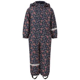 Schneeoverall ZIGZAG "Tower", Jungen, Gr. 98, EURO-Größen, rosa (dunkelblau, rosa), 100% Polyester, lang, Overalls, mit wasser- und winddichter TPU-Membran