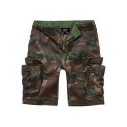 Stoffhose Brandit "Brandit Herren Kids Urban Legend Shorts" Gr. 122/128, Normalgrößen, grün (woodland), Jungen, 100% Baumwolle, Hosen