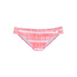 Bikini-Hose s.Oliver "Enja" Gr. 36, N-Gr, rot (lobster, weiß) Damen Badehosen mit breiten Bändern an der Seite