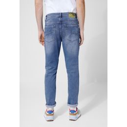 Regular-fit-Jeans Street One MEN Gr. 30, Länge 34, blau (clear blue random wash) Herren Jeans 5-Pocket-Jeans 5-Pocket-Style