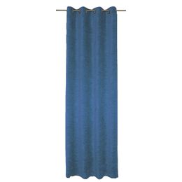 Vorhang WIRTH "B-Holmsund" Gardinen Gr. 225cm, Ösen, 270cm, blau (royalblau)