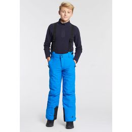 Skihose Killtec "KSW 79 BYS SKI PNTS" Gr. 176, N-Gr, blau (neon blue) Kinder Hosen