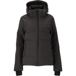 Skijacke WHISTLER "Lakeland Jr.", Herren, Gr. 128, schwarz, 100% Polyester, unifarben, sportlich, ohne Ausschnitt, Langarm, Jacken, mit 10.000 mm Wassersäule