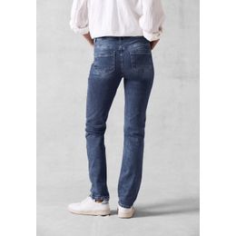 Slim-fit-Jeans Cecil Gr. 33, Länge 30, blau (mid blue wash) Damen Jeans 5-Pocket-Style