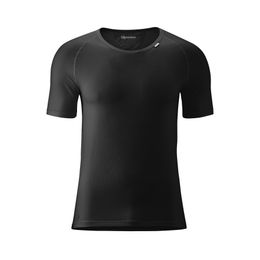 Funktionsshirt Gonso "Base Shirt M" Gr. L, schwarz Herren Shirts Funktionsshirt Sportshirt Fahrrad-Unterhemd, elastisch und atmungsaktiv Rundhals Radshirt