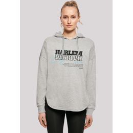 Kapuzenpullover F4NT4STIC "Harlem OVERSIZE HOODIE" Gr. L, grau (grey) Damen Pullover Print