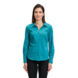 Hemdbluse Betty Barclay "Betty Barclay langarm" Gr. 36, blau (colonial blue) Damen Blusen