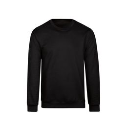 Sweatshirt TRIGEMA "TRIGEMA Sweatshirt", Damen, Gr. M, schwarz, 70% Baumwolle, 30% Polyester, Basic, Sweatshirts