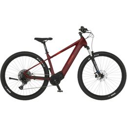 FISCHER BIKE E-Bike FISCHER FAHRRAD "MONTIS 7.0I 630" E-Bikes Gr. 43cm, 29 Zoll (73,66cm), rot (purpurrot) Pedelec, Elektrofahrrad für Damen u. Herren, MTB