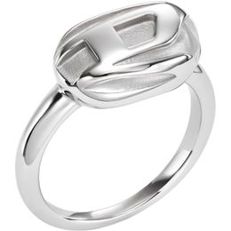 Fingerring Diesel "RING, DX1485040" Fingerringe Gr. 19, Edelstahl, silberfarben (edelstahlfarben) Damen