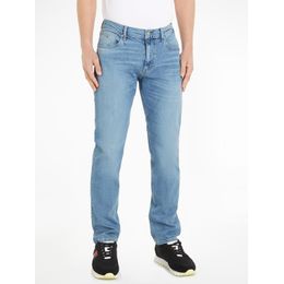 Straight-Jeans Tommy Jeans "RYAN RGLR STRGHT" Gr. 31, Länge 32, blau (denim light) Herren Jeans im 5-Pocket-Style