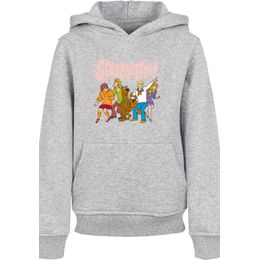 Sweatshirt F4NT4STIC "Scooby Doo Classic Group" Gr. 122/128, grau (erdgrau), Mädchen, Obermaterial: 65% Baumwolle, 35% Polyester, Sweatshirts, Unisex Kinder,Premium Merch,Jungen,Mädchen,Bedruckt