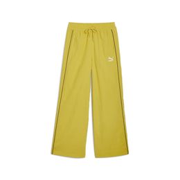 Sporthose Puma "PLAY LOUD T7 Trainingshose Damen" Gr. S, Normalgrößen, gelb (fresh pear yellow) Damen Hosen