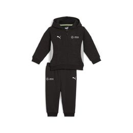 Sportanzug Puma "Mercedes-AMG Petronas F1 Set mit Jacke und Jogginghose Klein" Gr. 62, schwarz Kinder Sportanzüge