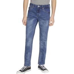 Skinny-fit-Jeans LEVI'S KIDS "LVB-510 SKINNY FIT JEANS" Gr. 12/152, N-Gr, blau (darkblue used) Jungen Jeans for BOYS