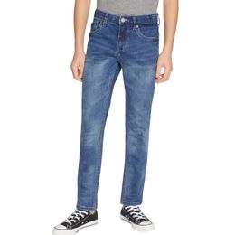 Skinny-fit-Jeans LEVI'S KIDS "LVB-510 SKINNY FIT JEANS" Gr. 2/92, N-Gr, blau (dunkelblau used), Jungen, Denim/Jeans, Obermaterial: 76% Baumwolle, 22% Polyester, 2% Elasthan, Jeans, for BOYS