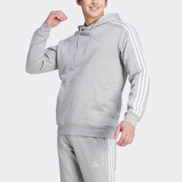 Kapuzensweatshirt adidas Sportswear "ESSENTIALS 3STREIFEN HOODIE" Gr. 4XL, grau (medium grey heather) Herren Sweatshirts