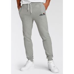 Jogginghose Ellesse "Nioro Jog Pant" Gr. S, N-Gr, grau (grau, meliert), Herren, Obermaterial: 80% Baumwolle, 20% Polyester, Hosen