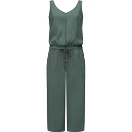 Jumpsuit Ragwear "Suky" Gr. L (40), Normalgrößen, grün (dunkelgrün) Damen Overalls schicker, langer Overall mit Tunnelzug