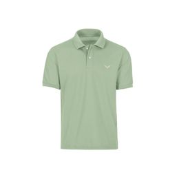 Poloshirt TRIGEMA "TRIGEMA DELUXE Piqué" Gr. L, grün (green tea) Damen Shirts