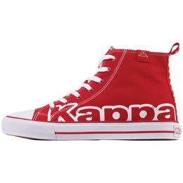 Sneaker Kappa Gr. 40, rot (red, white) Schuhe - mit plakativem Logoschriftzug