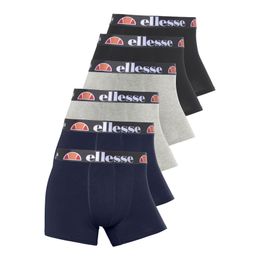 Boxershorts Ellesse "MILLARO 6 PACK FASHION TRUNKS" Gr. XXL, schwarz (black, grey, n) Herren Unterhosen