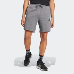 Shorts adidas Sportswear "M A SZN FL SHO" Gr. L, N-Gr, grau (grau four), Herren, Obermaterial: 70% Baumwolle, 30% Polyester, Hosen