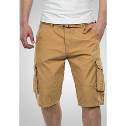 Cargoshorts Alessandro Salvarini "ASNico" Gr. W29, Normalgrößen, beige, Herren, Obermaterial: 100% Baumwolle, Hosen, inklusive passendem Gürtel