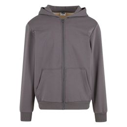 Sweatjacke Urban Classics "Urban Classics Herren Cozy Zip Hoody" Gr. S, grau (cloudgrey) Herren Sweatjacken