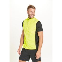 Funktionsweste ELITE LAB "Shell X1 Elite", Herren, Gr. XXL, gelb (neongelb, schwarz), 100% Polyester, normal, Westen Funktionsweste, mit hochwertiger Lauf-Ausstattung (wind -und wasserdicht)