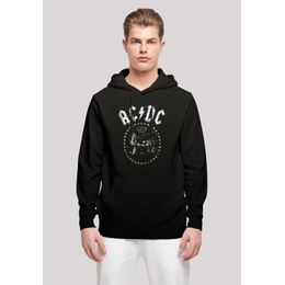 Kapuzenpullover F4NT4STIC "ACDC Rock Band Music We Salute You Cannon" Gr. M, schwarz, Herren, Obermaterial: 50% Baumwolle, 50% Polyester, Pullover, Print