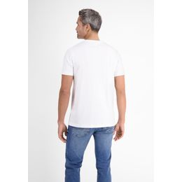 T-Shirt Lerros "Lerros Doppelpack T-Shirt, V-Neck in Premium Baumwollqualität", Herren, Gr. L, weiß, 100% Baumwolle, Shirts