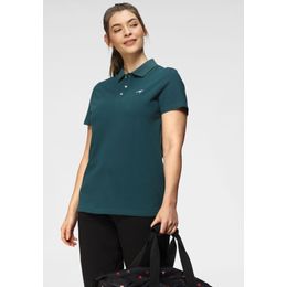 Poloshirt Kangaroos Gr. 52/54, blau (petrol) Damen Shirts Kurzarm, unifarben, Polokragen, aus Baumwolle