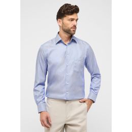 Langarmhemd Eterna "MODERN FIT" Gr. 39, Normalgrößen, blau (royal blau) Herren Hemden