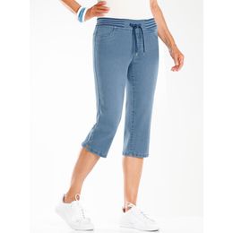 Caprijeans Classic Basics Gr. 38, Normalgrößen, blau (blue, bleached) Damen Jeans