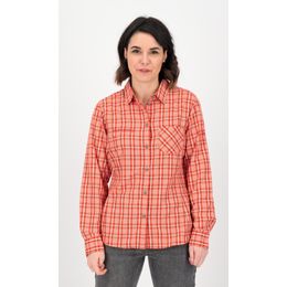 Outdoorhemd DEPROC Active "PHOENIX LS WOMEN" Gr. 36 (S), Normalgrößen, orange, Damen, 100% Polyester, Hemden, auch in Großen Größen erhältlich