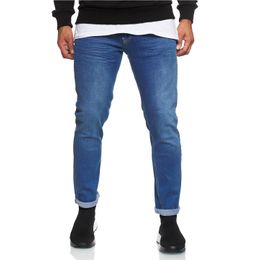 Straight-Jeans Rusty Neal "MELVIN" Gr. 34, Länge 32, blau Herren Jeans im klassischen 5-Pocket-Stil