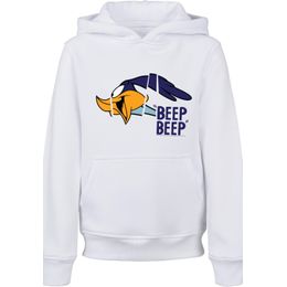 Sweatshirt F4NT4STIC "Hoodie 'Looney Tunes Roadrunner Beep Beep'" Gr. 110/116, weiß, Mädchen, Obermaterial: 65% Baumwolle, 35% Polyester, Sweatshirts, Unisex Kinder,Premium Merch,Jungen,Mädchen,Bedruckt