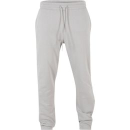 Jogginghose Urban Classics "Urban Classics Herren Button Down Sweatpants" Gr. 4XL, US-Größen, grau (lightasphalt) Herren Hosen