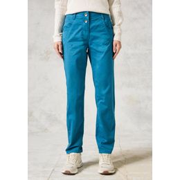 Stoffhose Cecil Gr. 28, Länge 28, blau (celestial aqua blue) Damen Hosen aus Baumwolle mit Stretchanteil