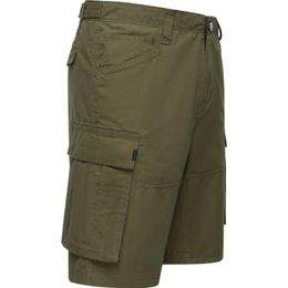 Shorts Ragwear "Merly" Gr. 30, Normalgrößen, grün (olivgrün) Herren Hosen Kurze Cargo-Hose mit großen Taschen