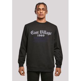 Kapuzenpullover F4NT4STIC "East Village Manhatten CREW" Gr. L, schwarz Herren Pullover Print