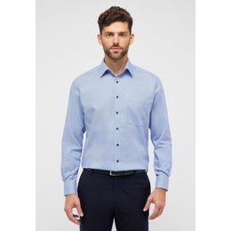 Langarmhemd Eterna "MODERN FIT" Gr. 39, Normalgrößen, blau Herren Hemden