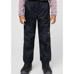 Regenhose Jack Wolfskin "RAINY DAYS PANTS KIDS" Gr. 104, Normalgrößen, schwarz (black) Kinder Hosen