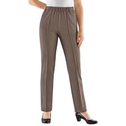 Jerseyhose Classic Basics Gr. 23, Kurzgrößen, grau (taupe) Damen Hosen