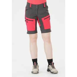 Shorts WHISTLER "Kodiak" Gr. 36, EURO-Größen, grau (grau-rot) Damen Hosen mit 4-Wege-Stretch-Material