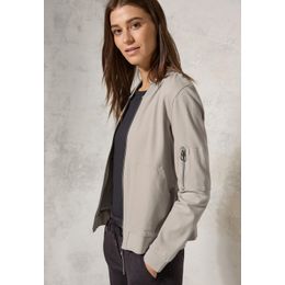 Cardigan Cecil Gr. L (42), grau (soft silver) Damen Strickjacken aus softem Materialmix